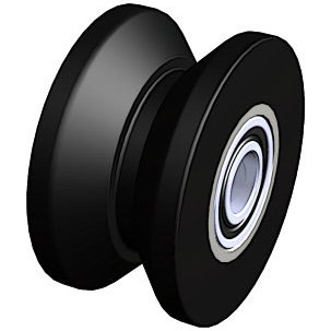 Polyurethane V-Rollers with Bearings Manufactured by Gallagher Corp.